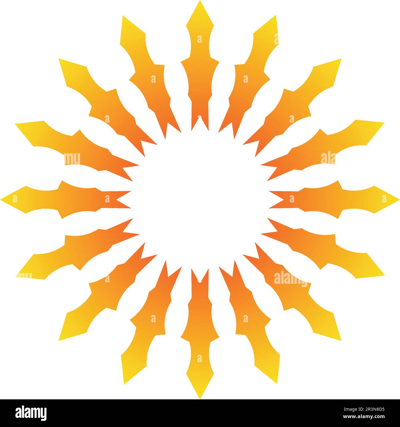 Sun logo and symbols star icon web Vector Stock Vector Image & Art - Alamy