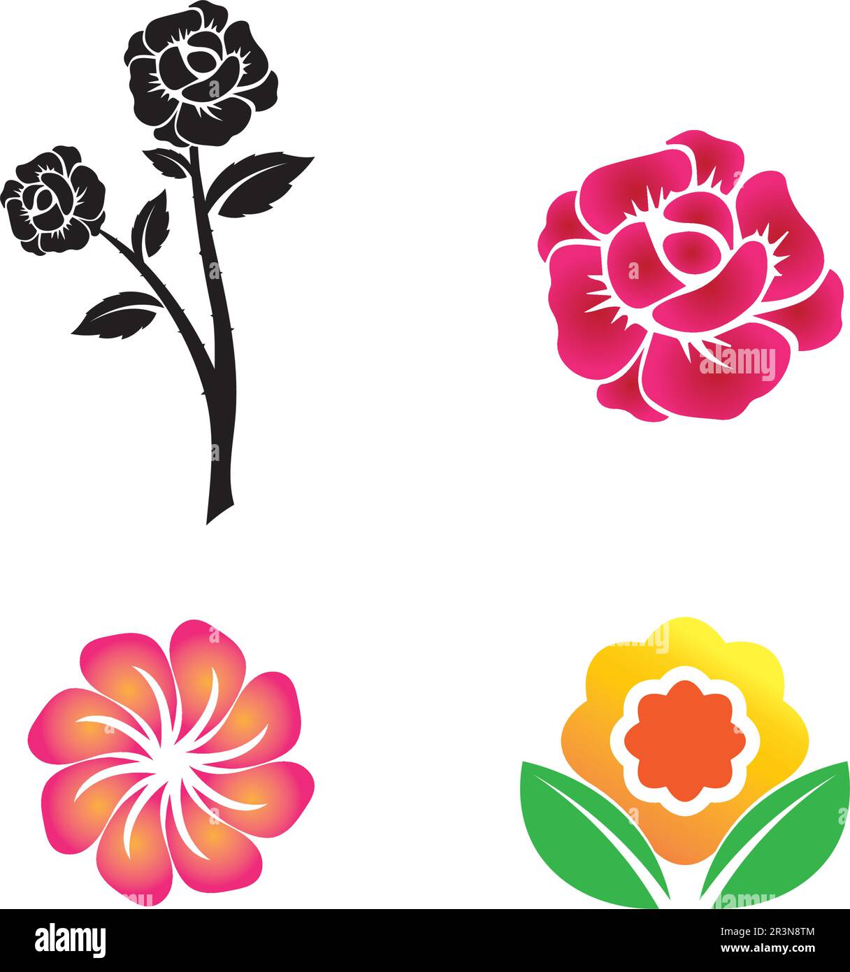 Vector Lotus Flower Sign for Wellness, Spa and Yoga. Vector ...