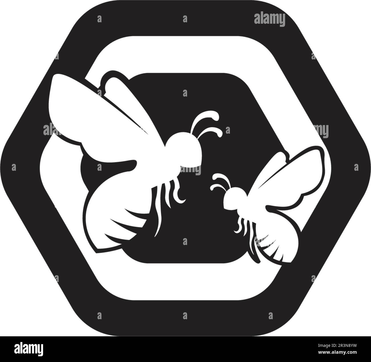 vector bee honey honey bee logo nice orange sweet unique warm design ...