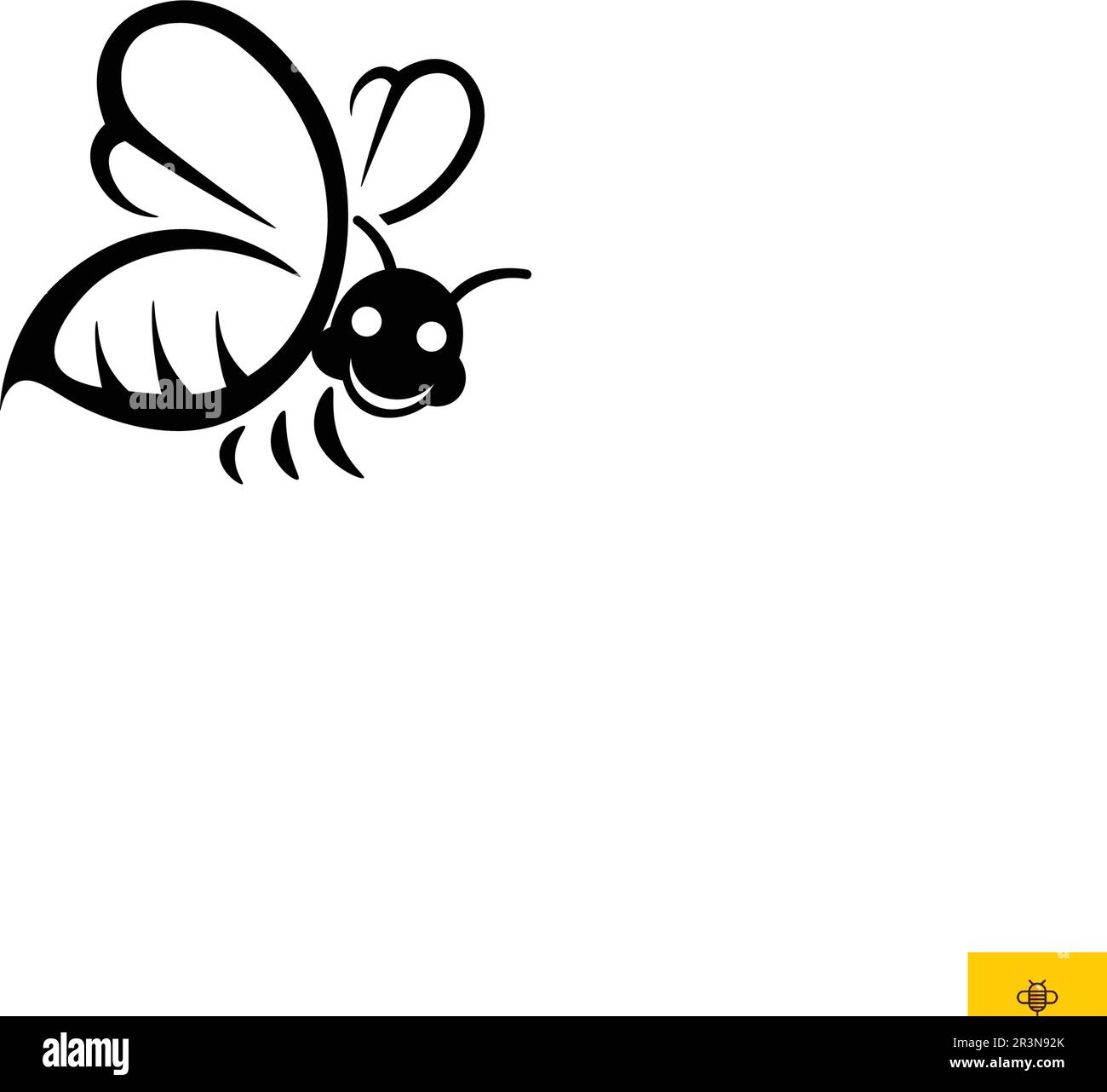 vector bee honey honey bee logo nice orange sweet unique warm design ...