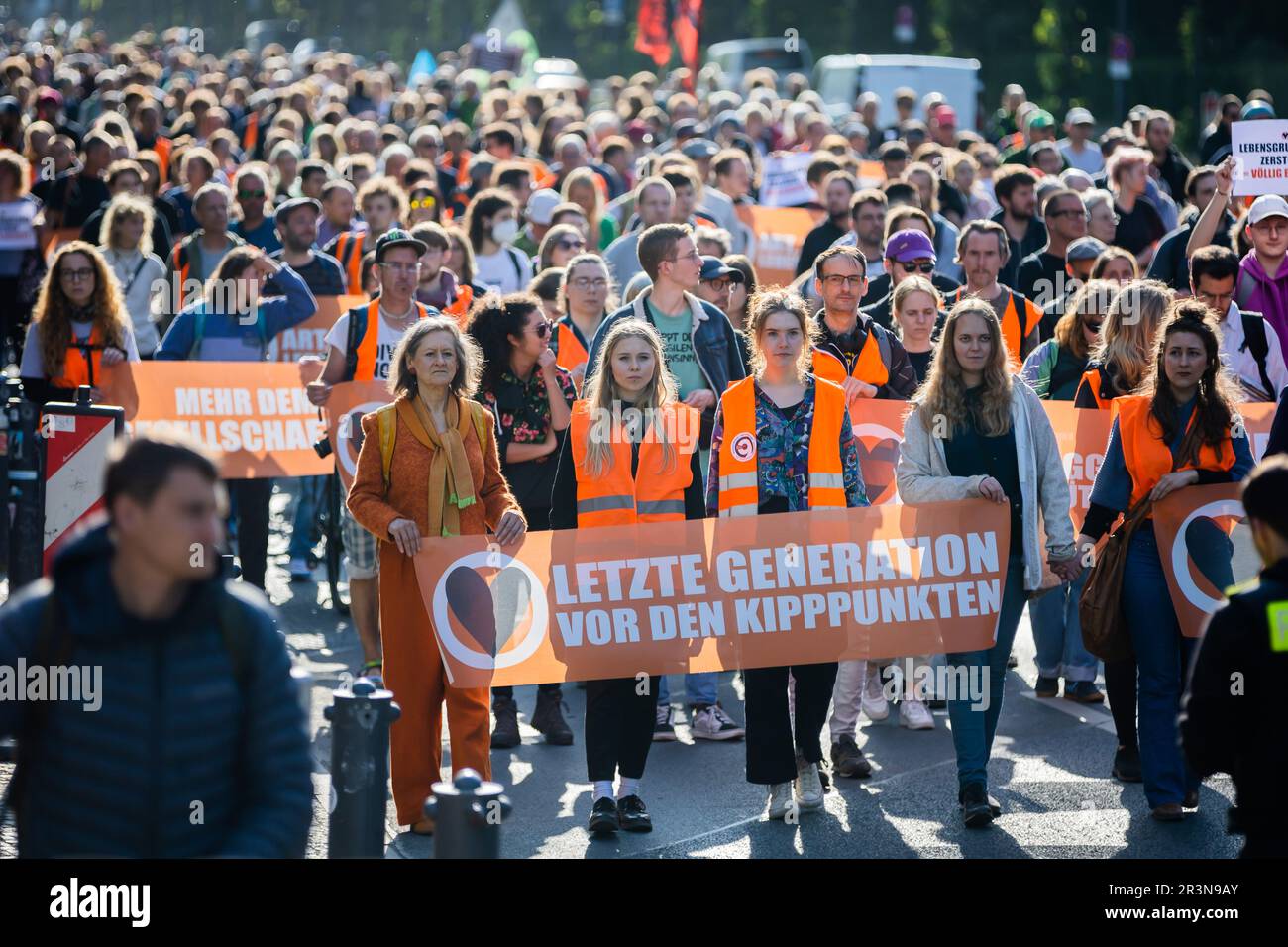 Berlin, Germany. 24th May, 2023. The procession of a demonstration of ...