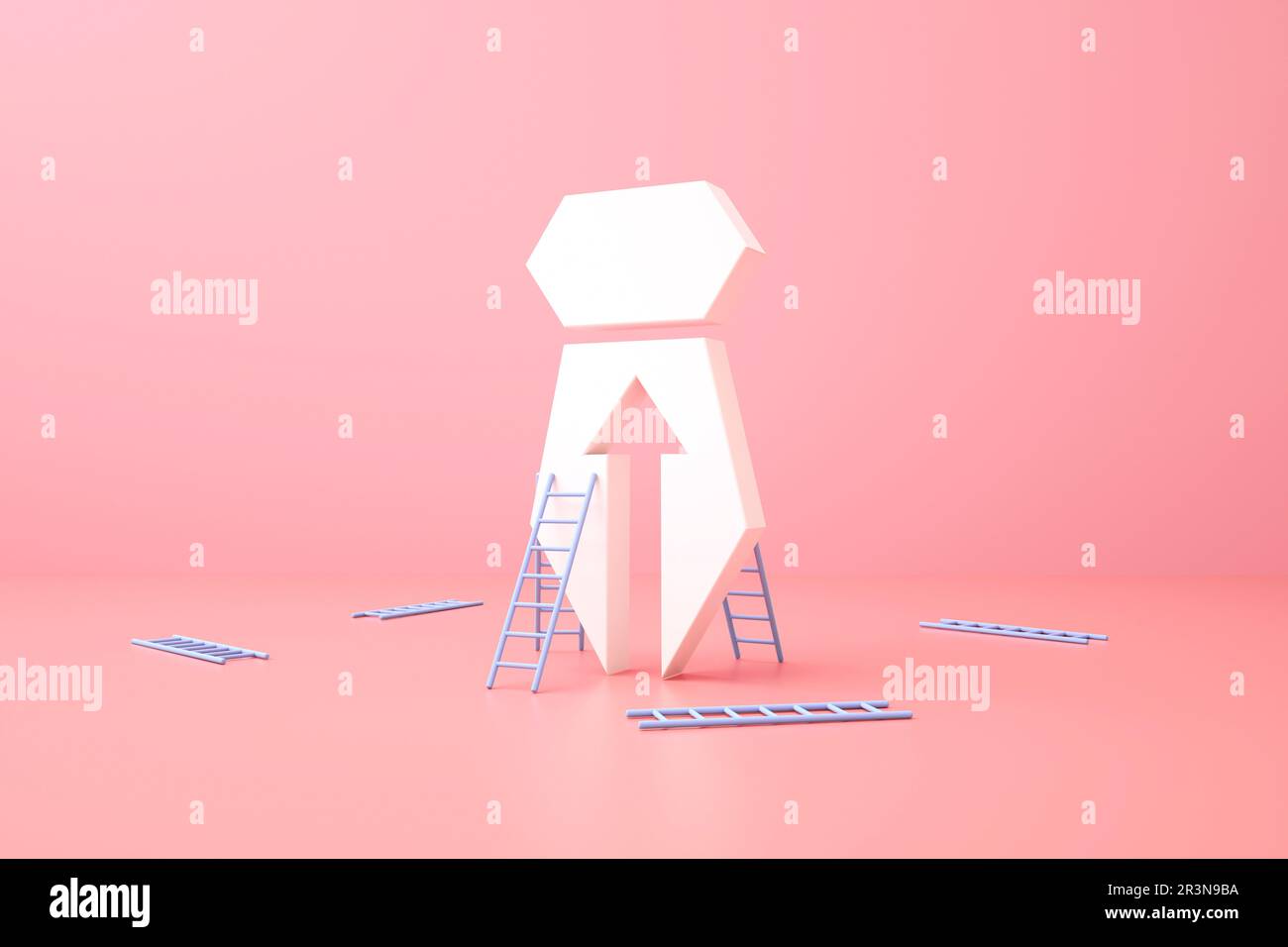 Arrow tie career growth Stock Photo - Alamy