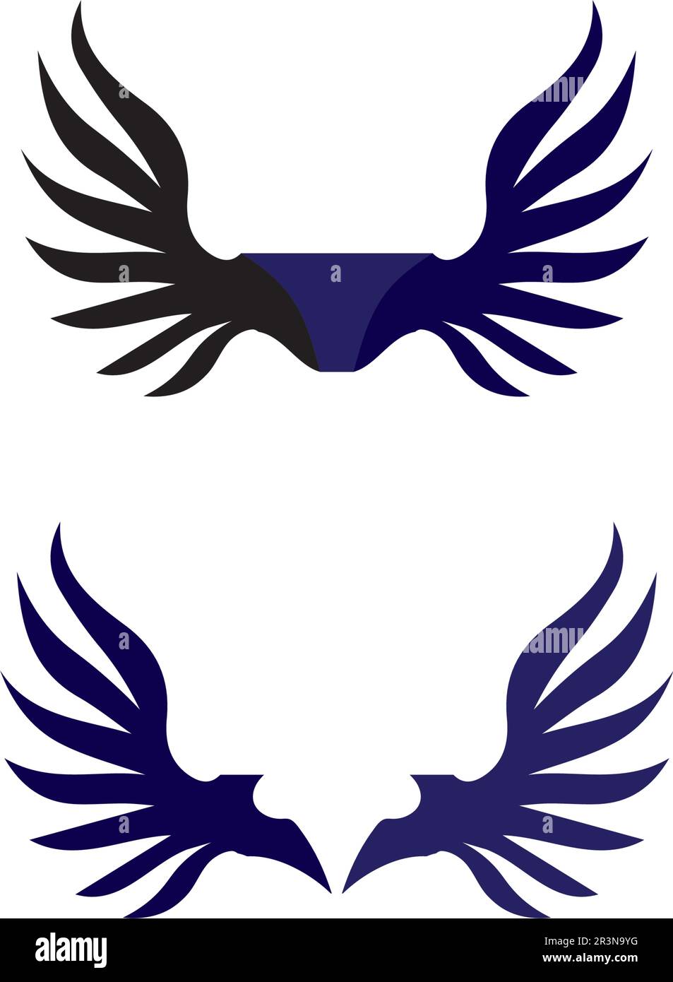 Falcon Wings Logo Template vector icon logo design Stock Vector Image ...