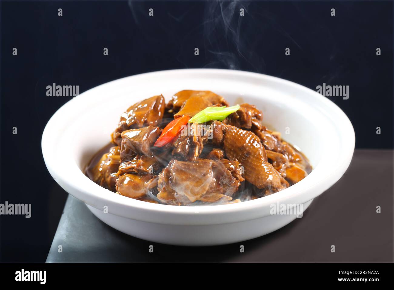 A delicious and tempting Cantonese-style roasted braised, deep well ...