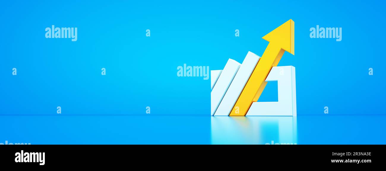 Arrow panoramic layout Stock Photo - Alamy