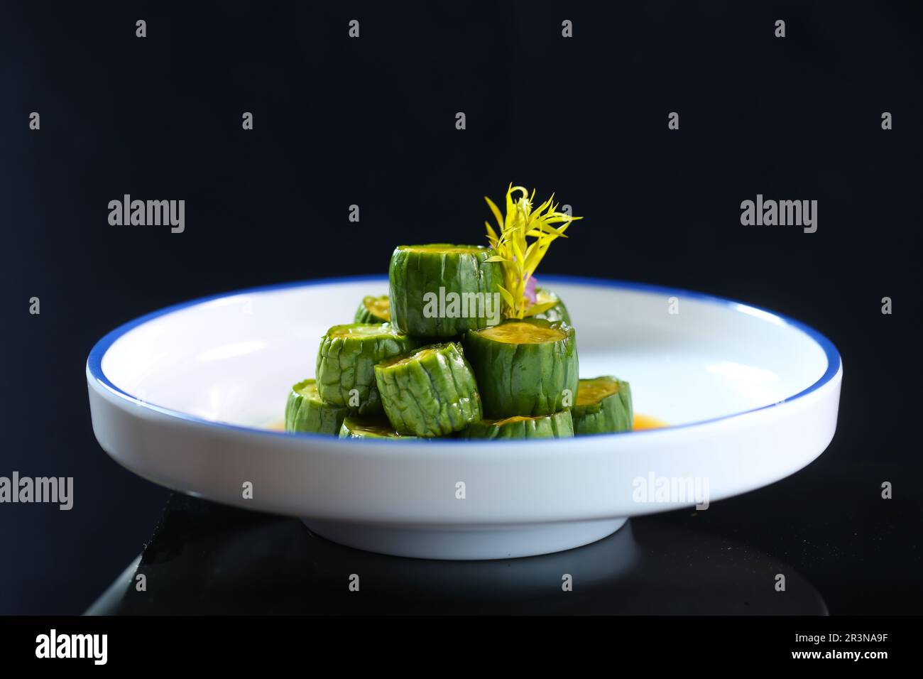 Cold dish cucumber chunk ，pickled cucumber Stock Photo - Alamy