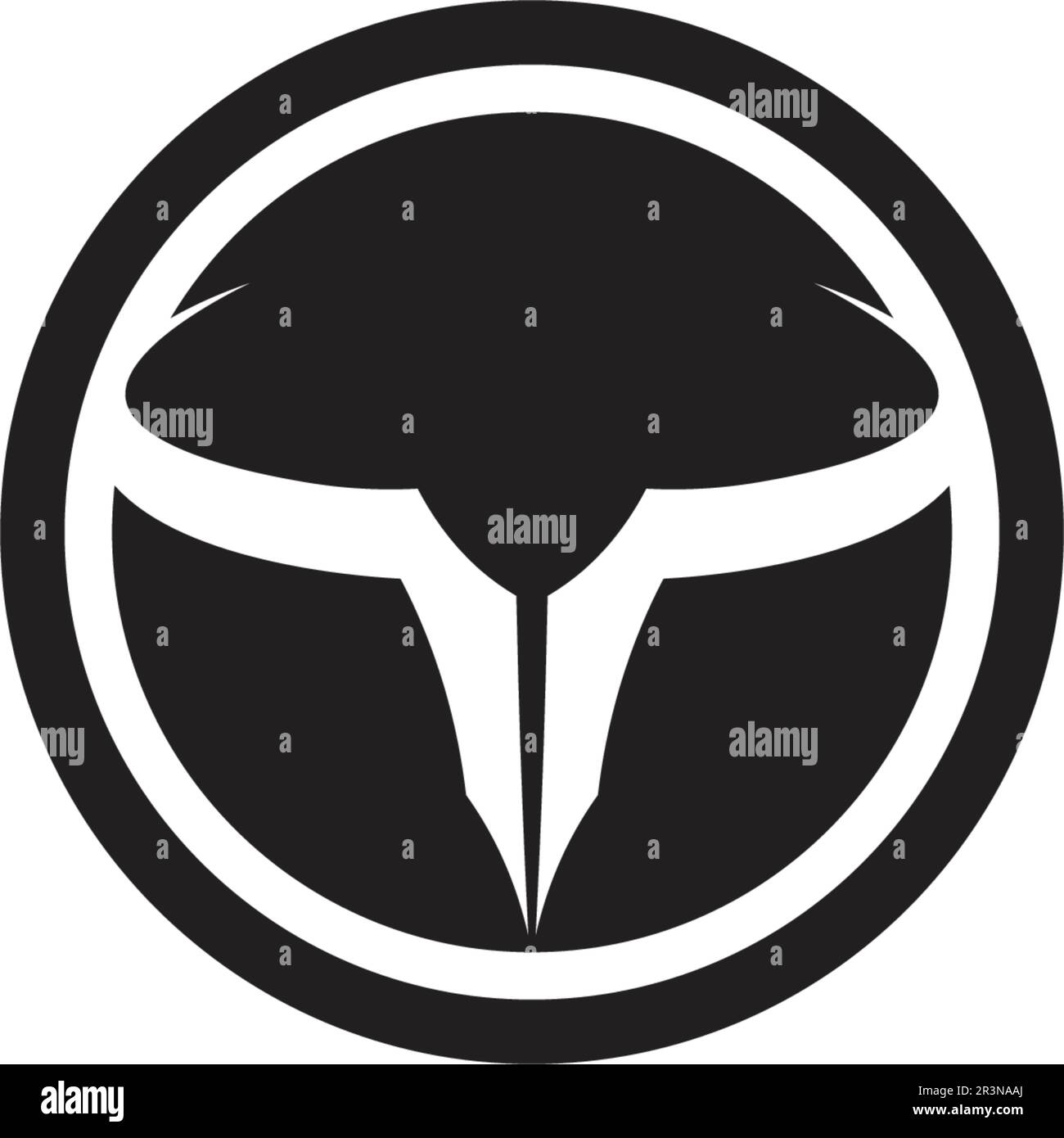 Bull horn logo and symbols template icons app Stock Vector Image & Art ...