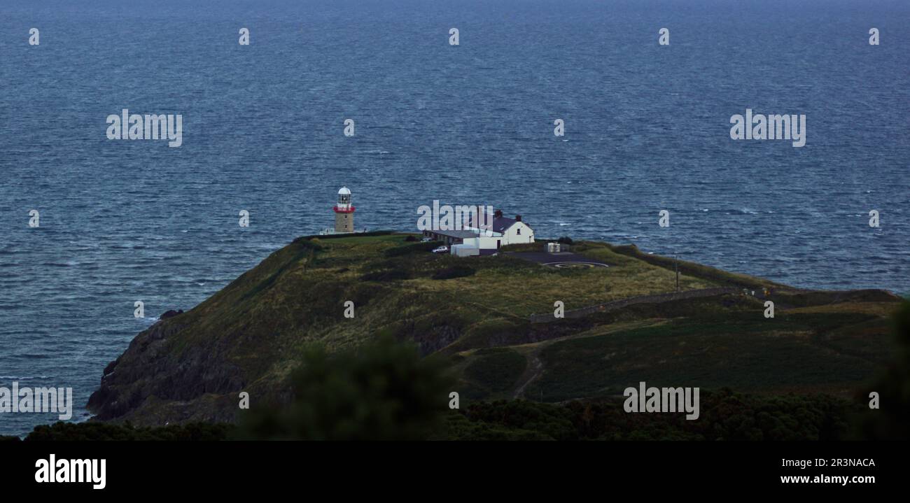 Sunset on the Hill of Howth Baily Lighthouse Stock Photo - Alamy