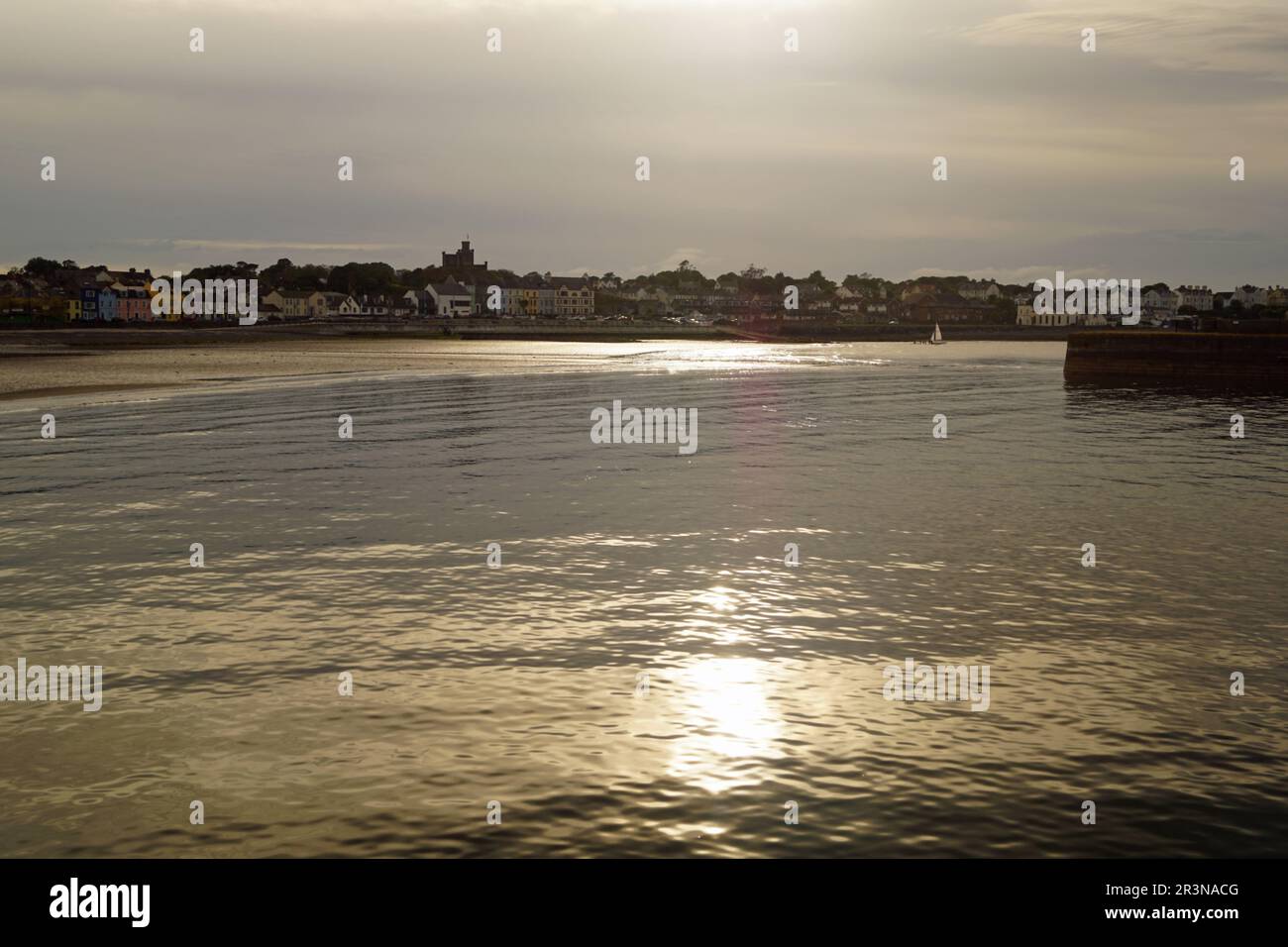 Sunset in the harbour of Donaghadee Stock Photo - Alamy
