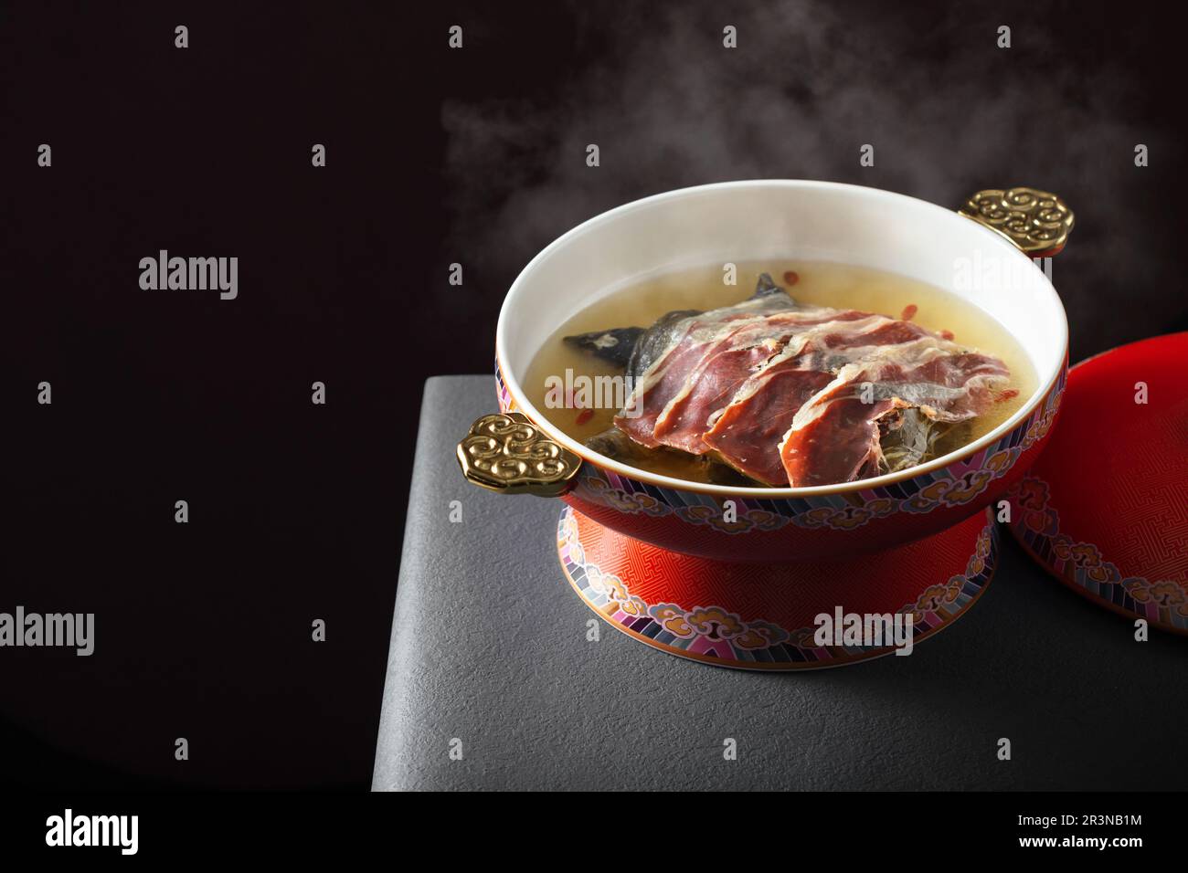 Softshell Turtle Soup with Ginseng Stock Photo - Alamy