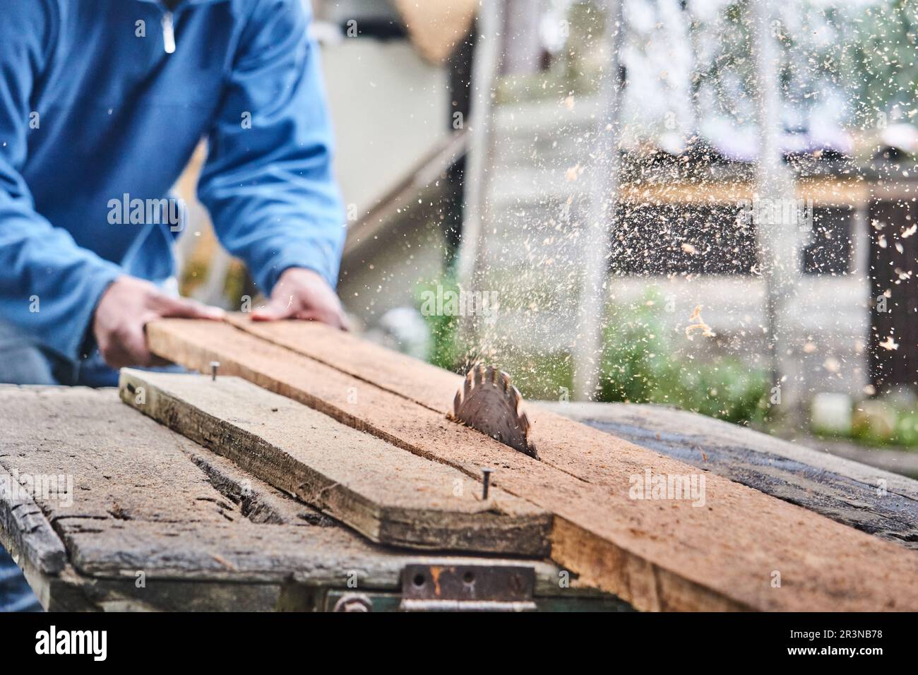 Traditional timber sawing hi-res stock photography and images - Alamy
