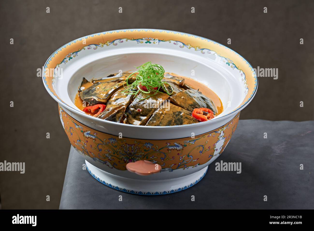 Chinese food, Stone pot turtle,Braised Turtle in Brown Sauce,Soft ...