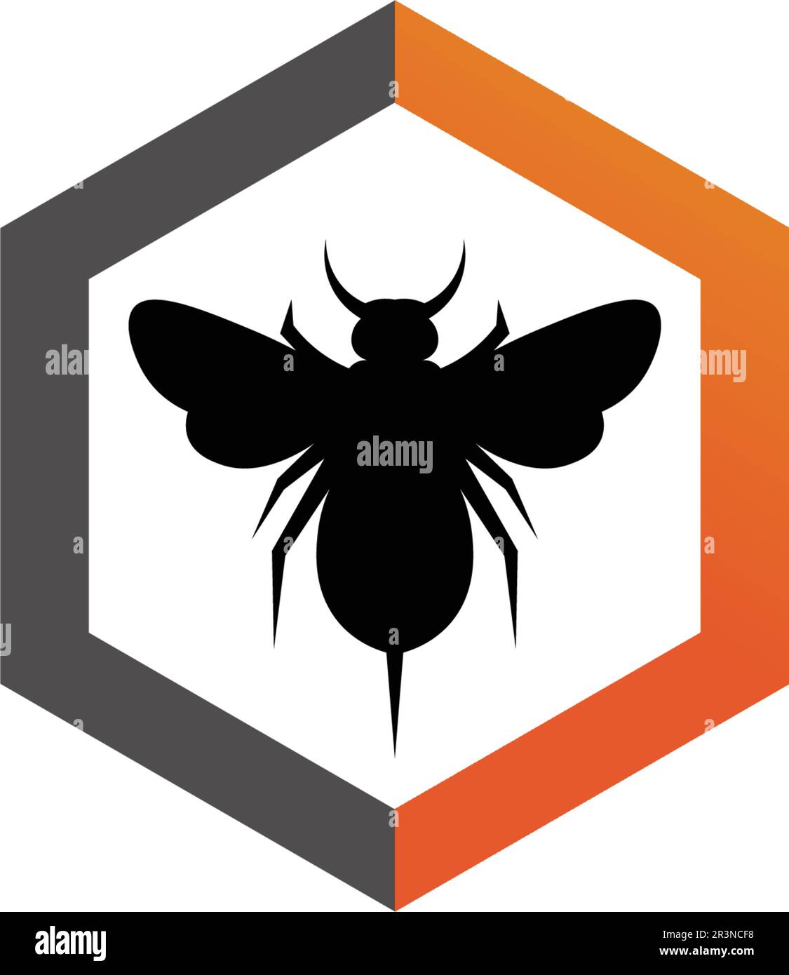 vector bee honey honey bee logo nice orange sweet unique warm design ...