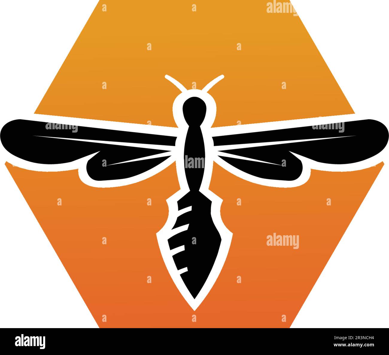 vector bee honey honey bee logo nice orange sweet unique warm design ...