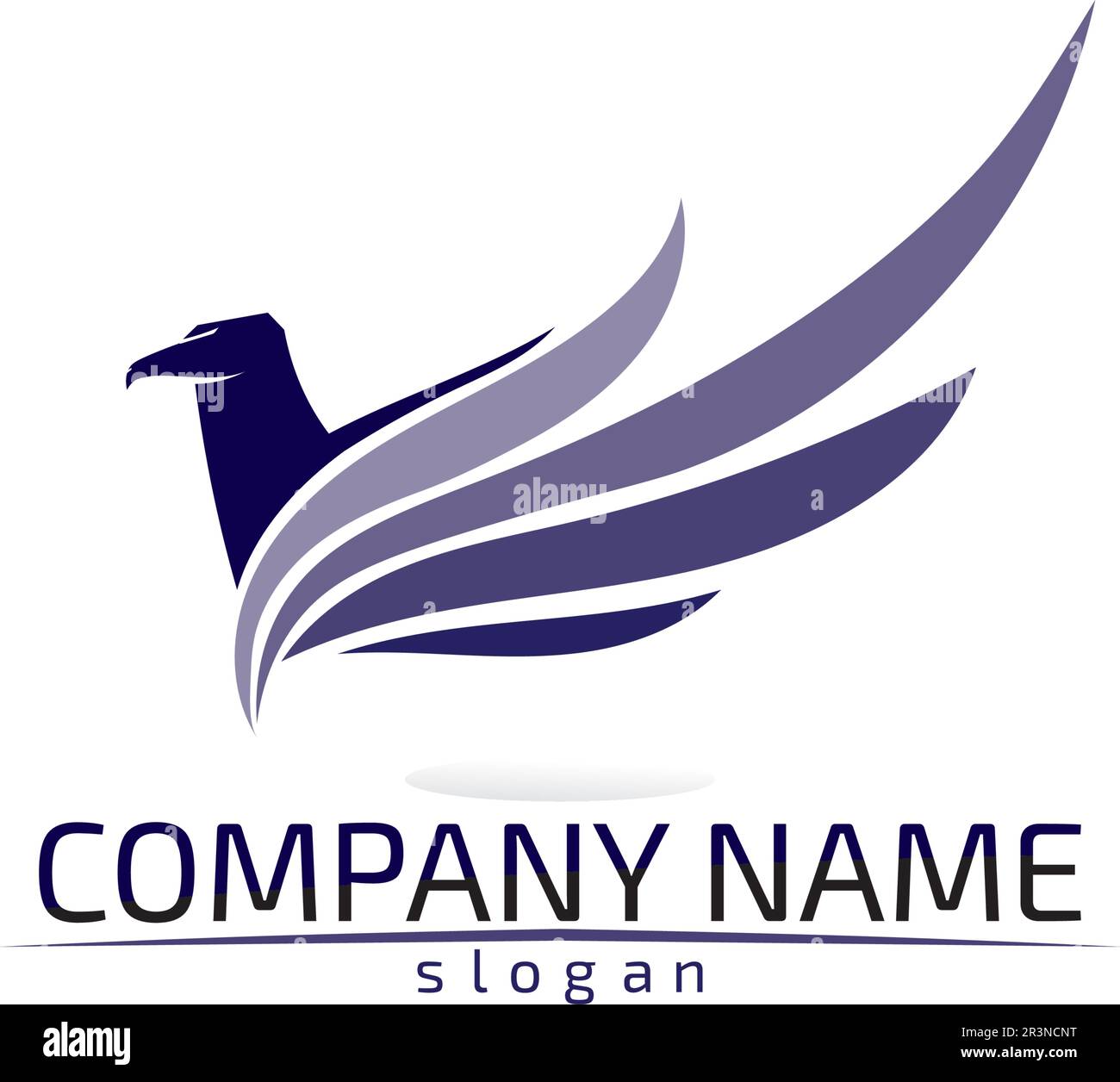 Falcon Wings Logo Template vector icon logo design Stock Vector Image ...