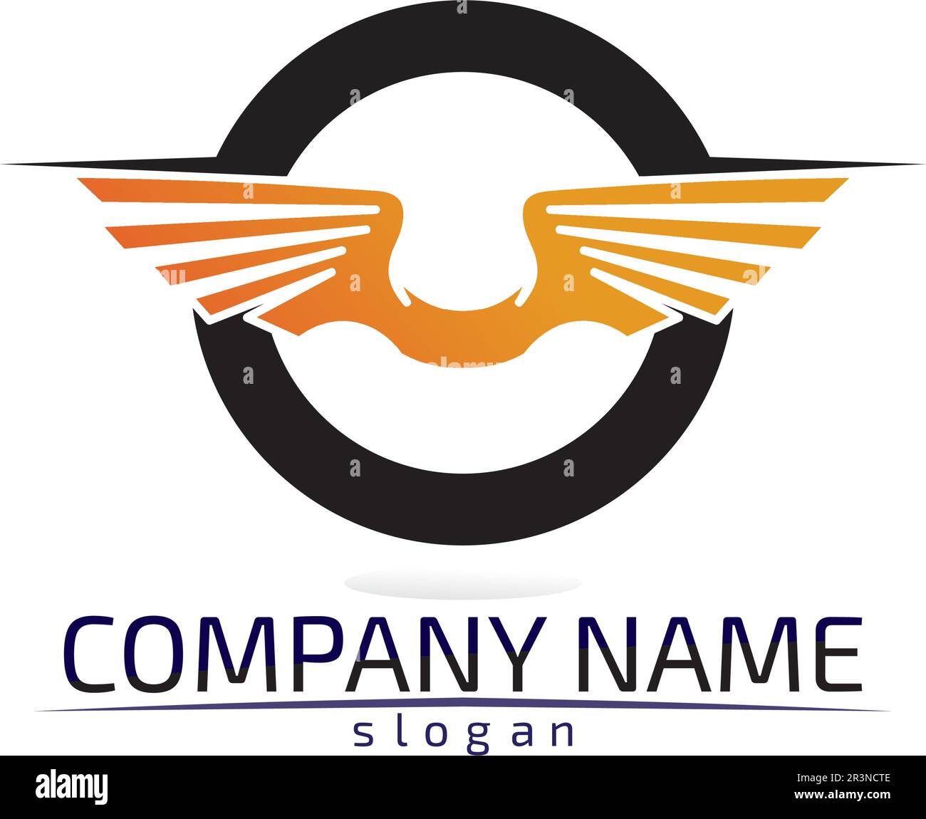 Phoenix wings logo f logo Stock Vector Images - Alamy