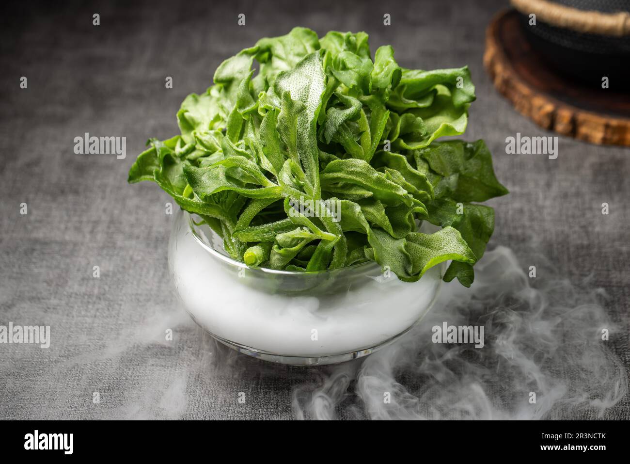 Crystalline Iceplant Salad,crystalline ice plant, Japanese food Stock ...