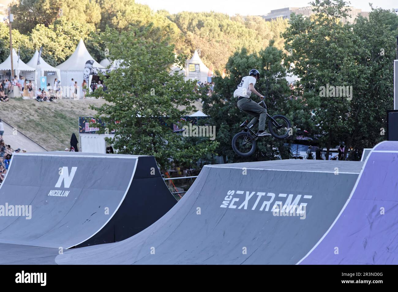 Montpellier, France. 28th May, 2022. BMX Freestyle competition at the ...