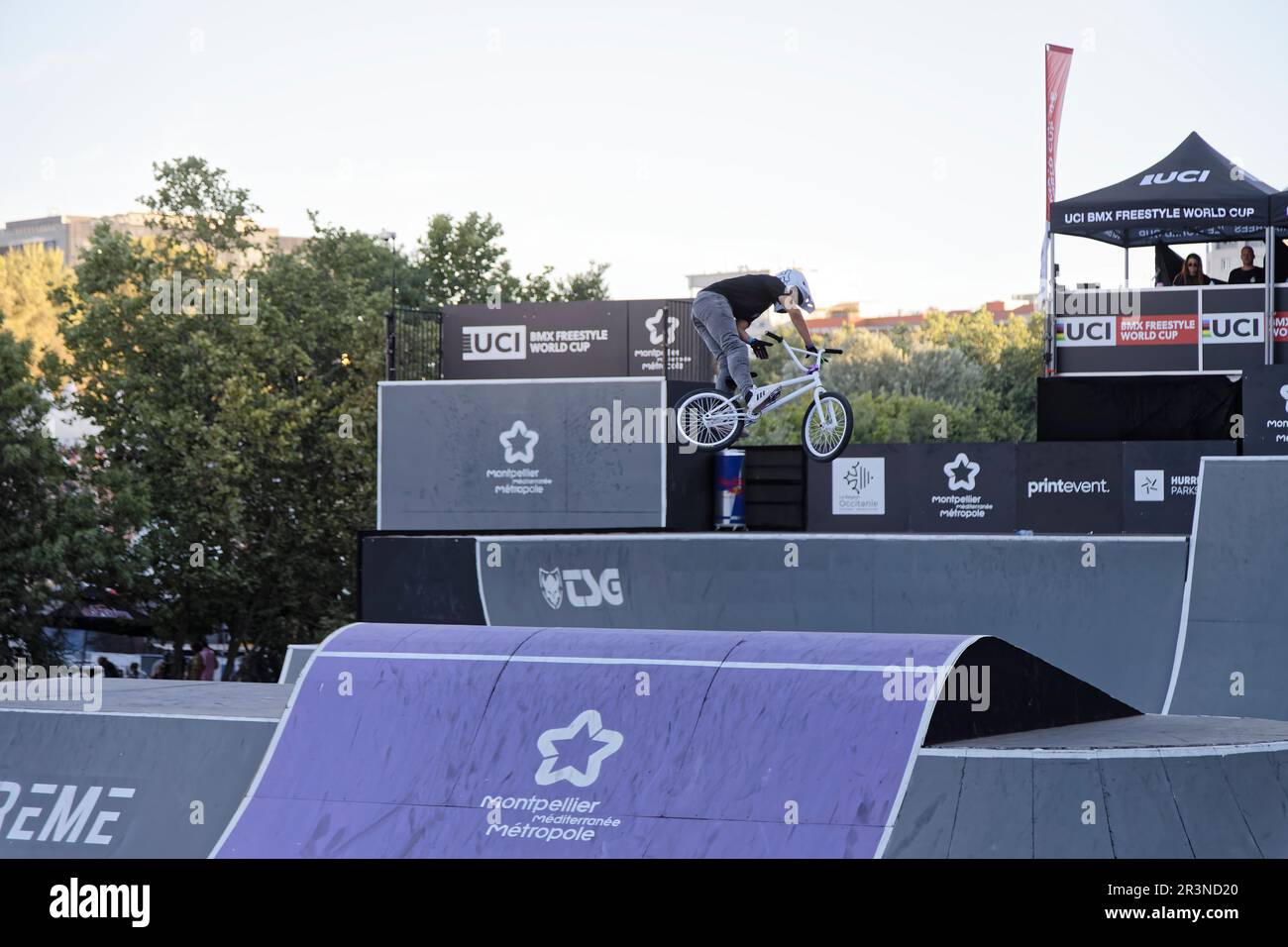 Montpellier, France. 28th May, 2022. BMX Freestyle competition at the ...