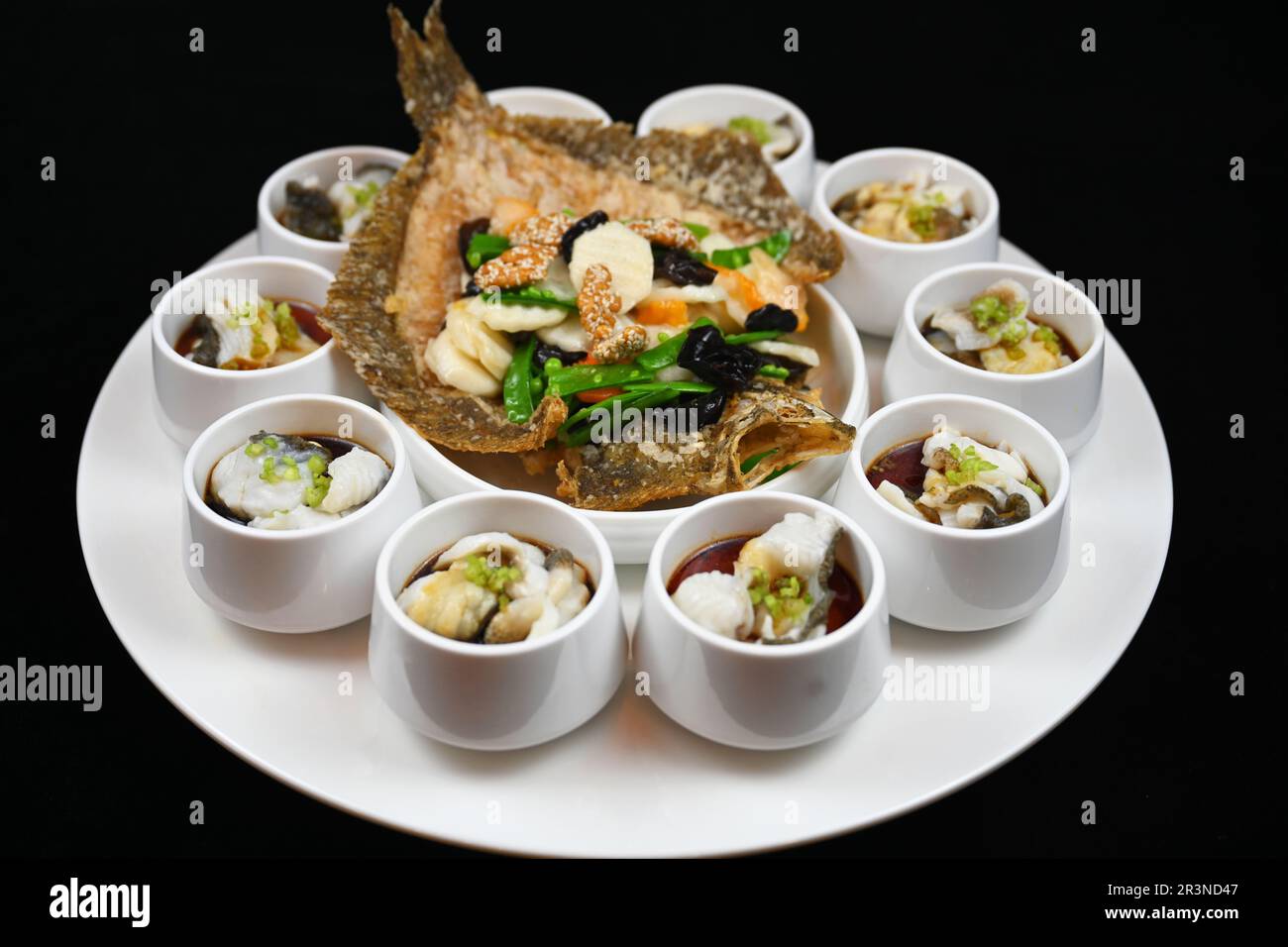 Steamed Turbot Fish Stock Photo - Alamy