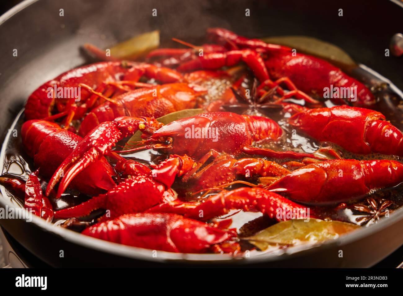 thirteen-spices crawfish，Asian Chinese Food Spicy Crayfish Stock Photo ...