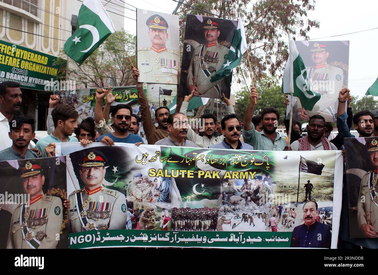 Members of Hyderabad City Welfare Organization are holding rally to ...