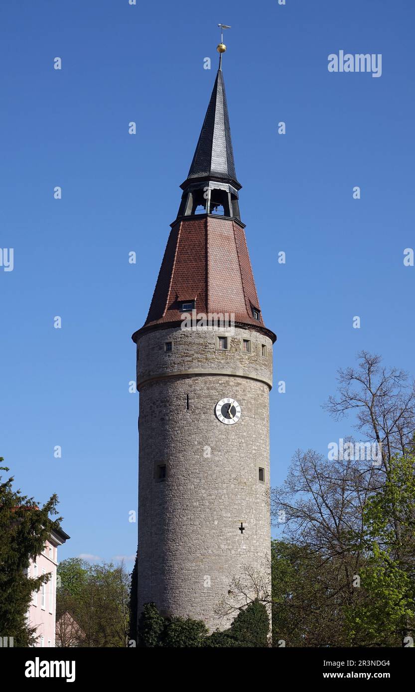 Butterfly tower in Kitzingen Stock Photo - Alamy