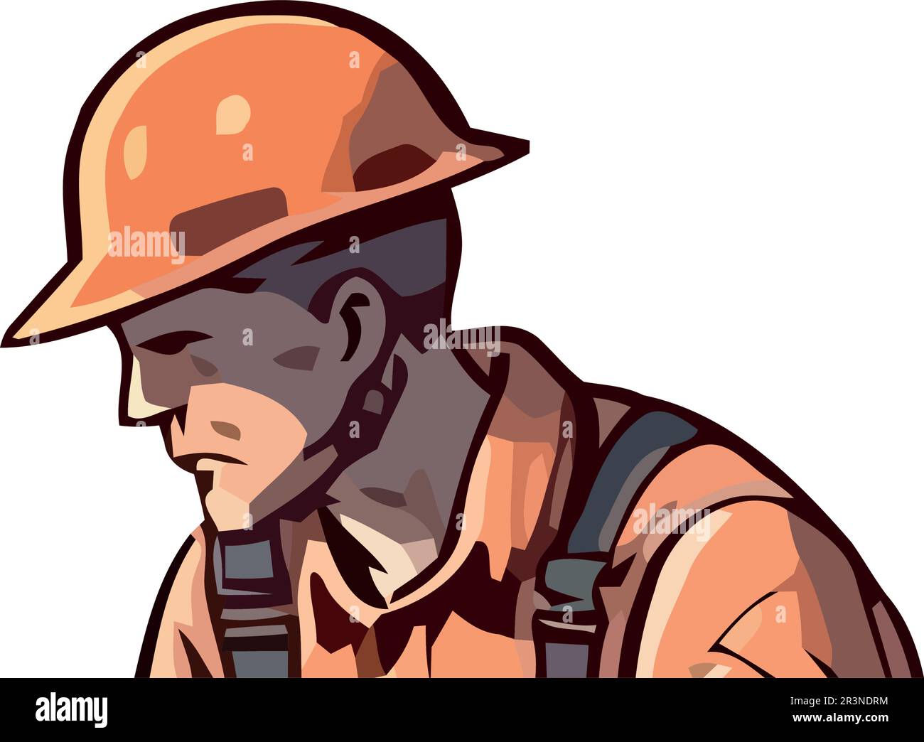 Hardhat wearing construction worker sketches Stock Vector Image & Art ...