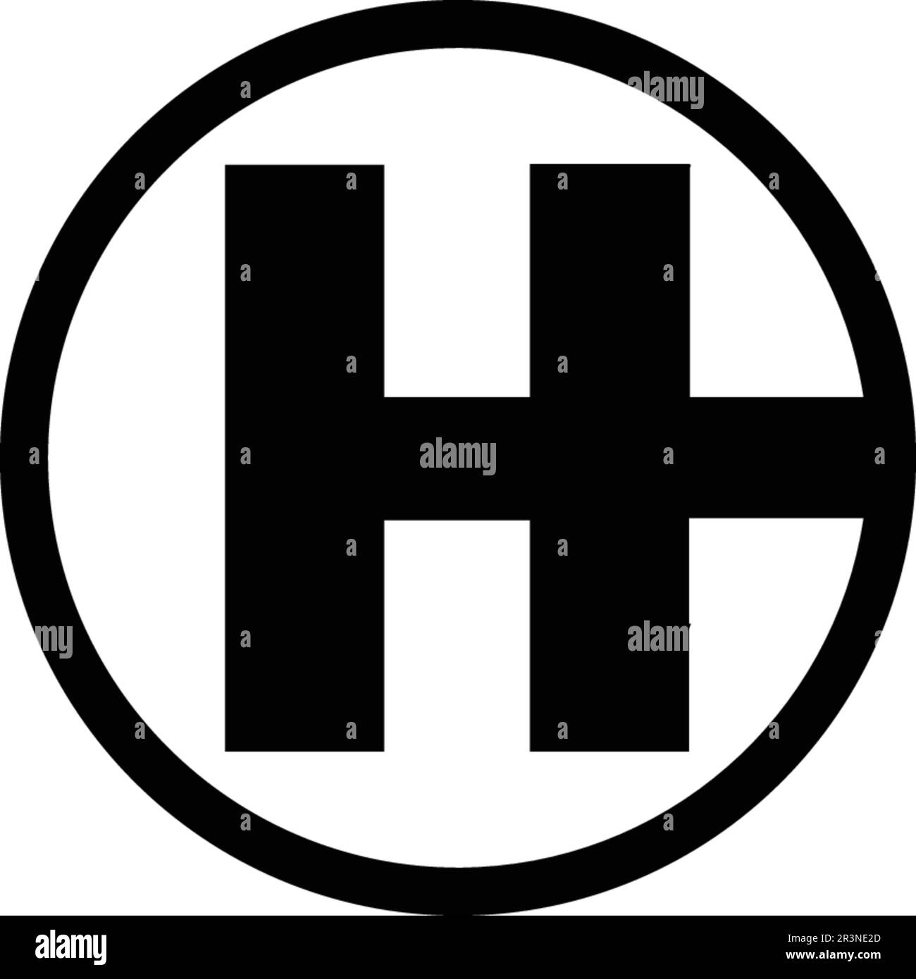 H Letter Logo Template Design Vector illustration Stock Vector Image ...