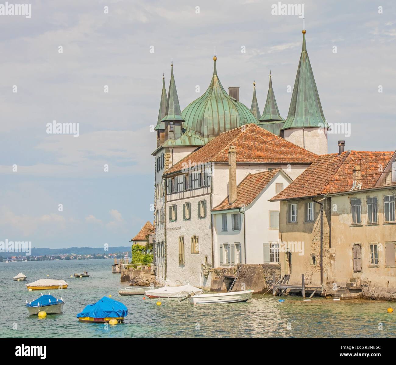 Turmhof, Steckborn Castle on Lake Constance, Switzerland Stock Photo ...