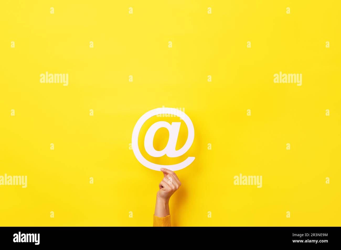 Email sign in hand Stock Photo - Alamy