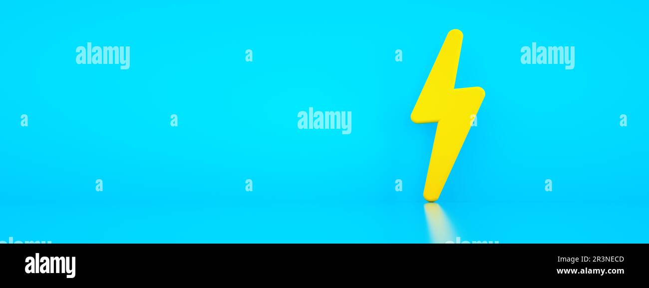 Electric power sign panoramic Stock Photo - Alamy