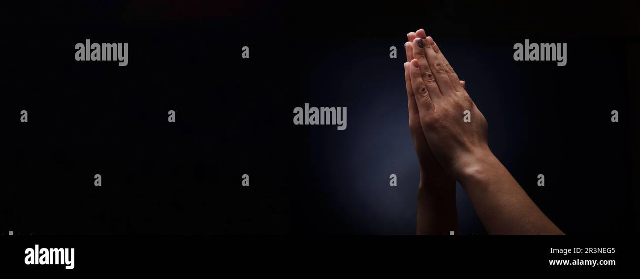 Faith and religion panoramic layout Stock Photo - Alamy