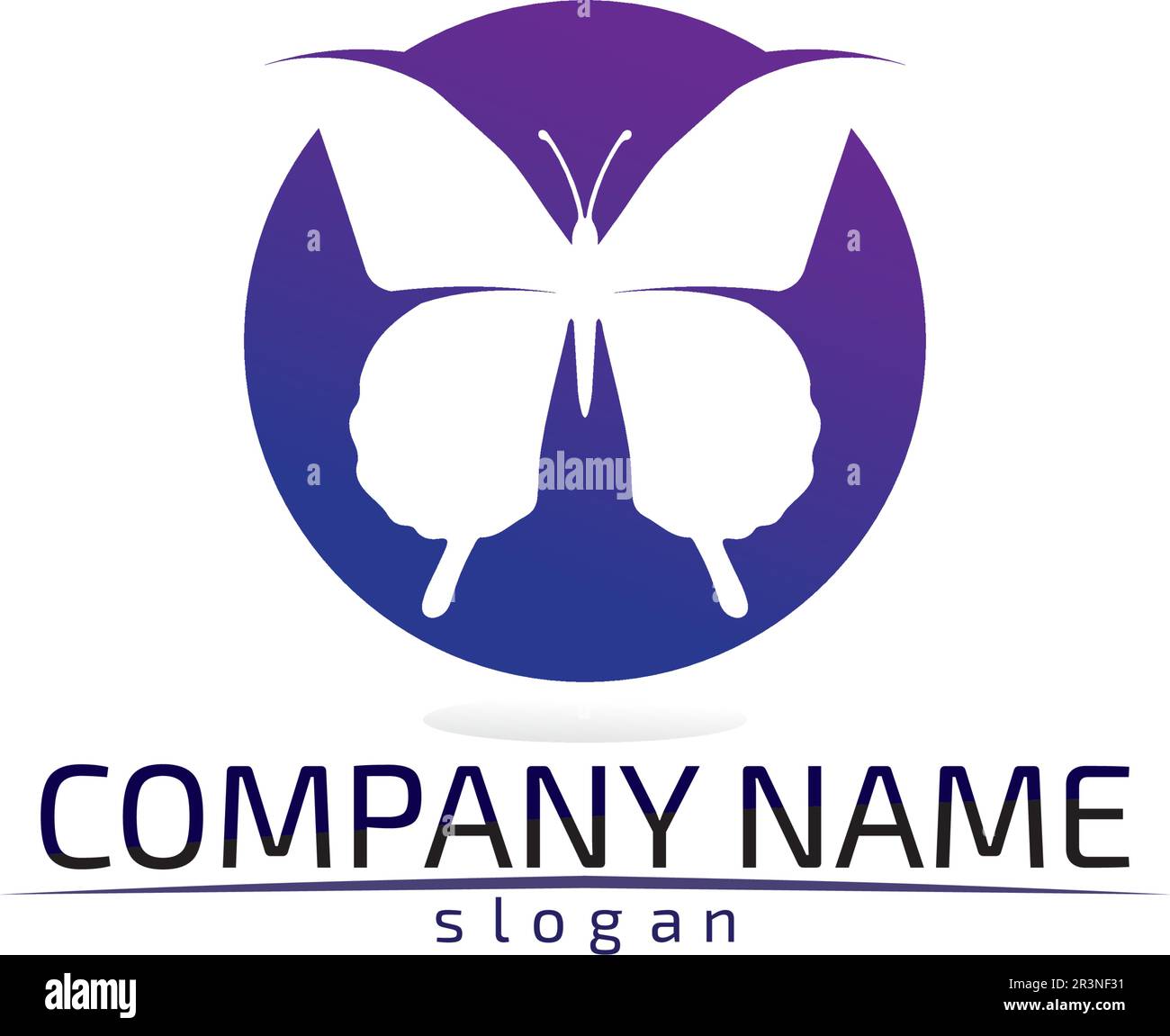 Vector Butterfly conceptual simple colorful icon Logo Vector Animal ...