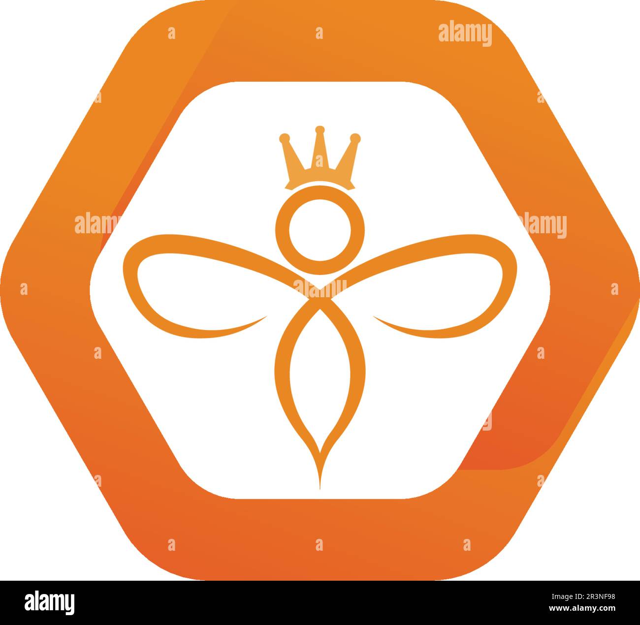 vector bee honey honey bee logo nice orange sweet unique warm design ...
