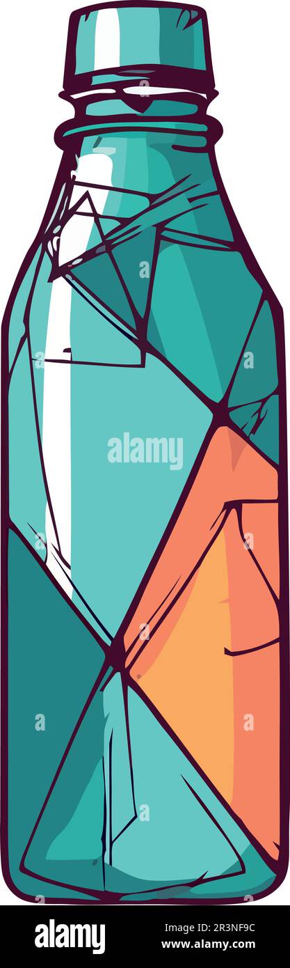 Abstract symbol of a colored bottle design Stock Vector Image & Art - Alamy