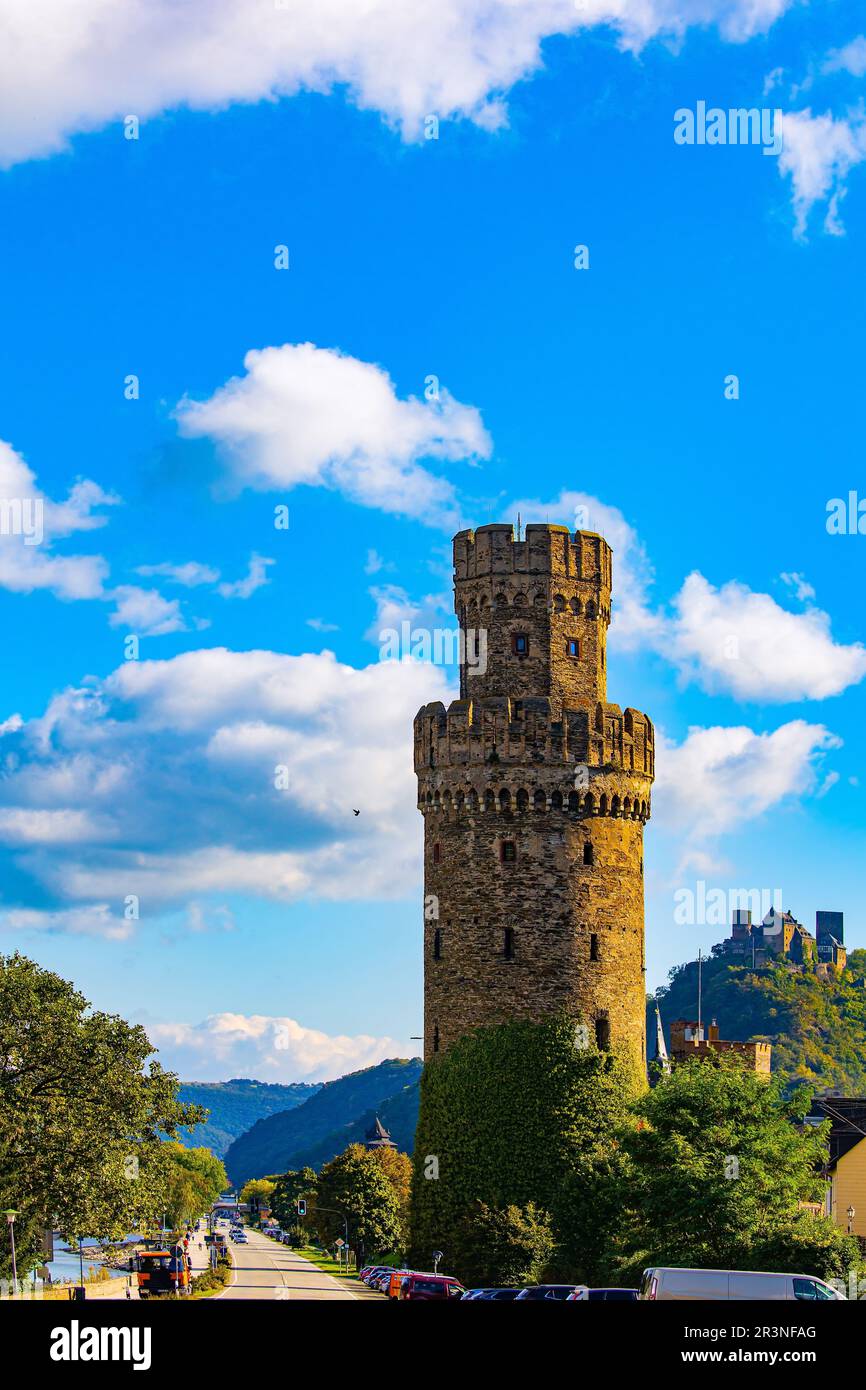 Rhine tower river sunset hi-res stock photography and images - Alamy