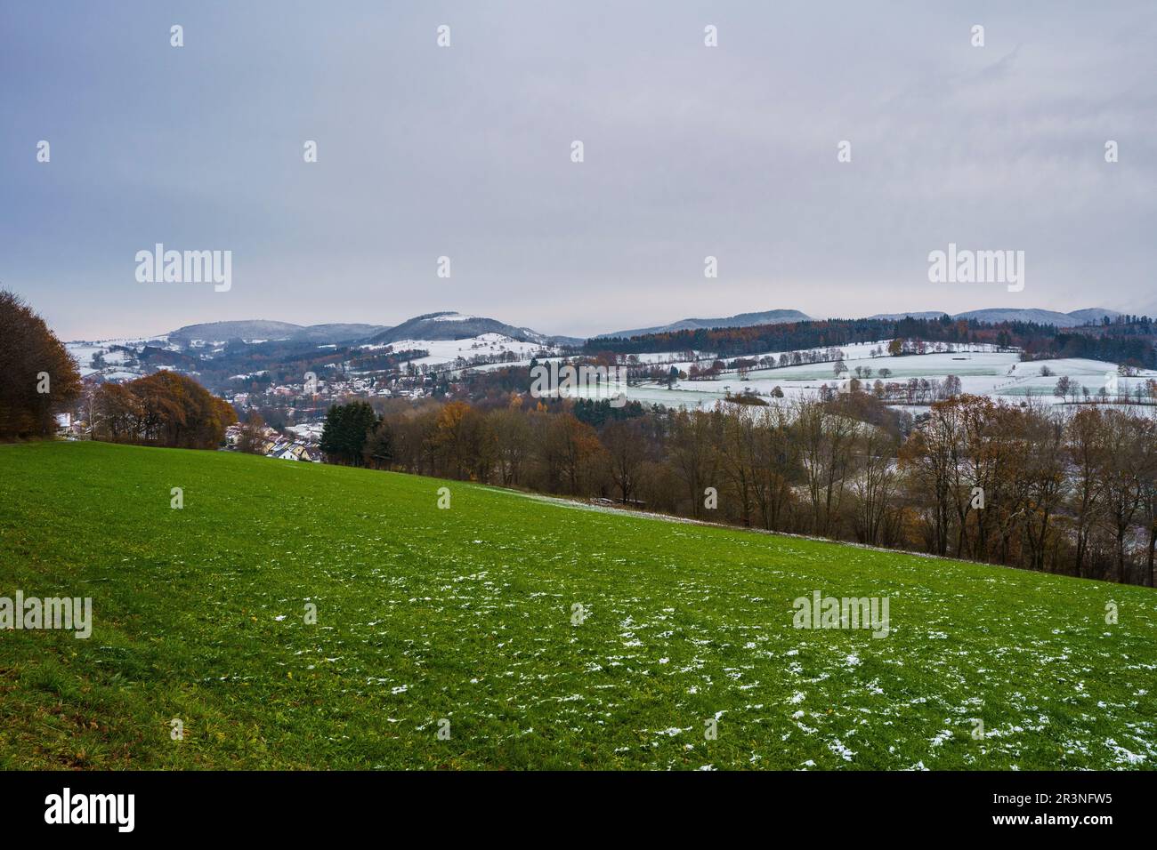 Gersfeld/RhÃ¶n with Simmelsberg 1 Stock Photo - Alamy
