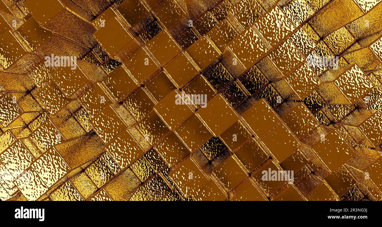 Gold cubes hi-res stock photography and images - Alamy