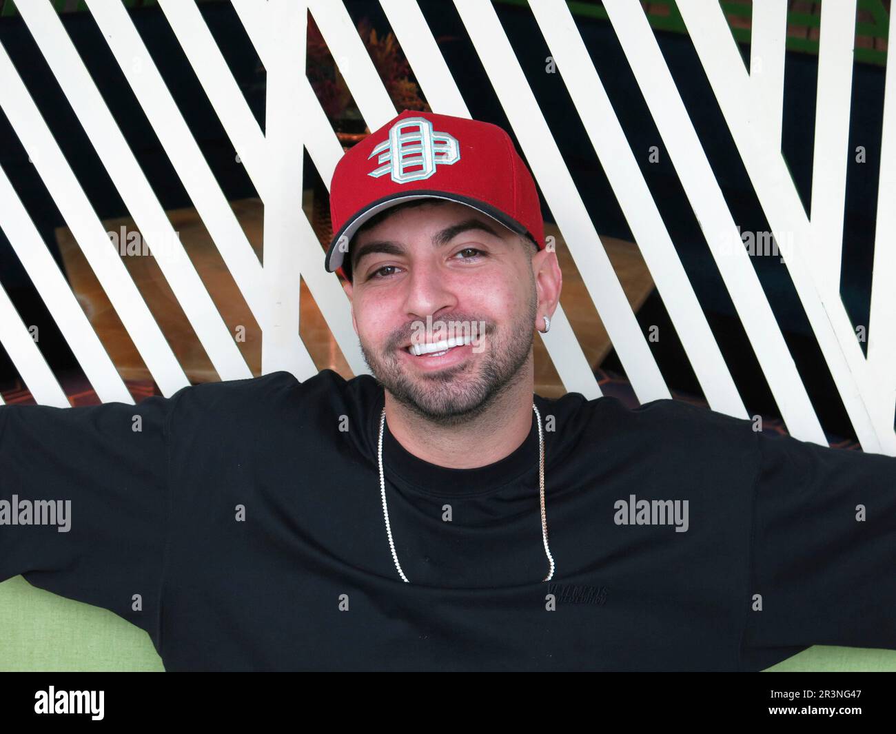 American singer Justin Quiles poses for a portrait during an interview ...
