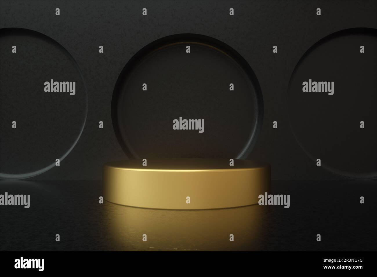 Golden podium mockup Stock Photo - Alamy