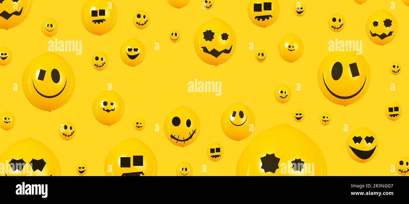 Halloween concept yellow balloon hi-res stock photography and images ...