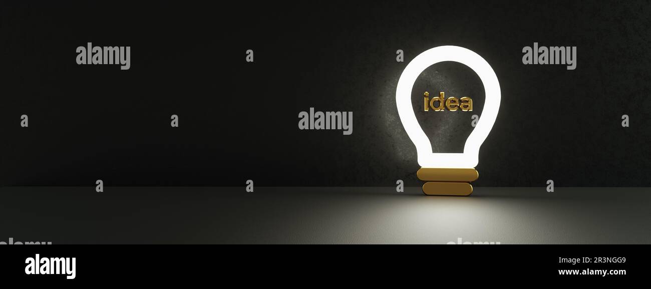 Golden idea panoramic Stock Photo - Alamy