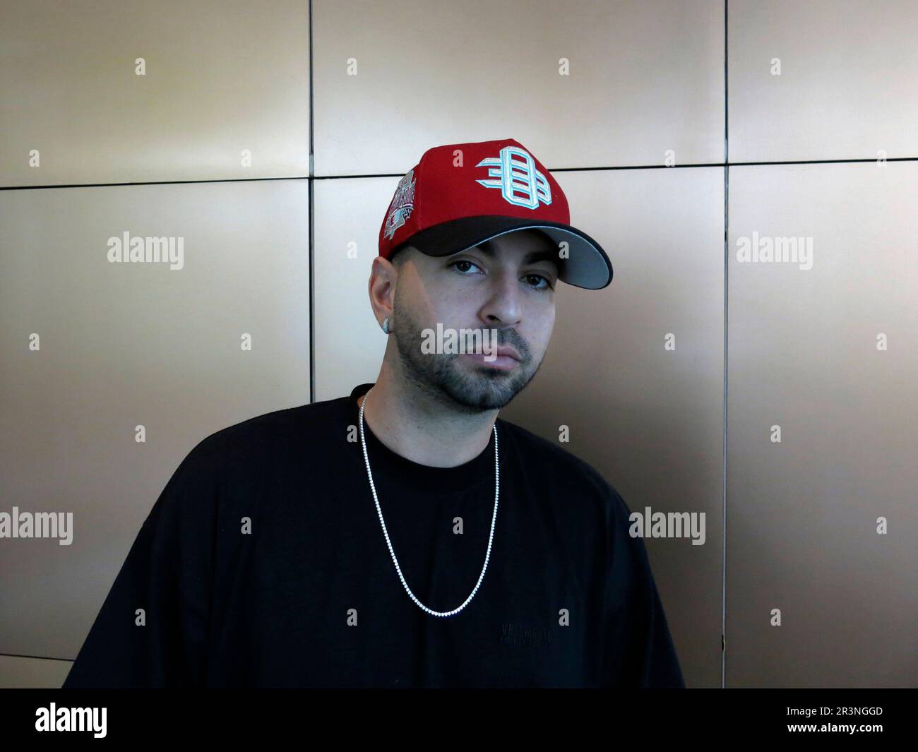 American singer Justin Quiles poses for a portrait during an interview ...