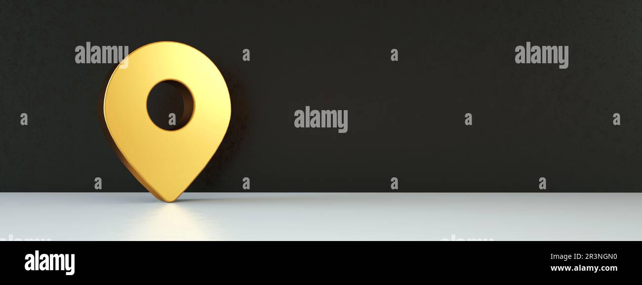 3d render location icon hi-res stock photography and images - Alamy