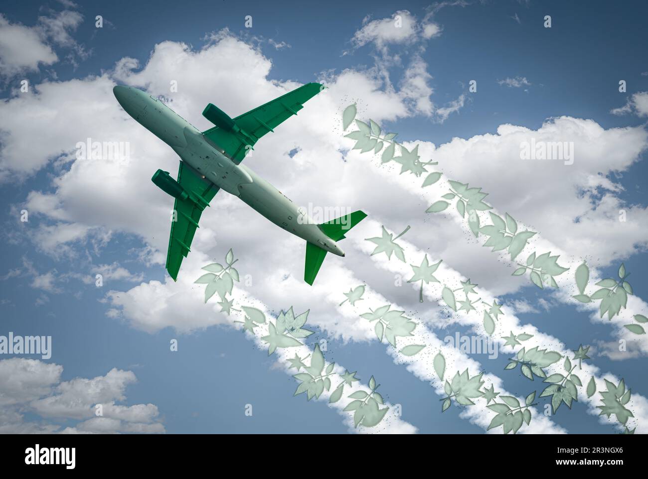 Fly Net Zero: Embracing Sustainable Aviation Fuel, SAF, for a Greener Future Stock Photo - Alamy