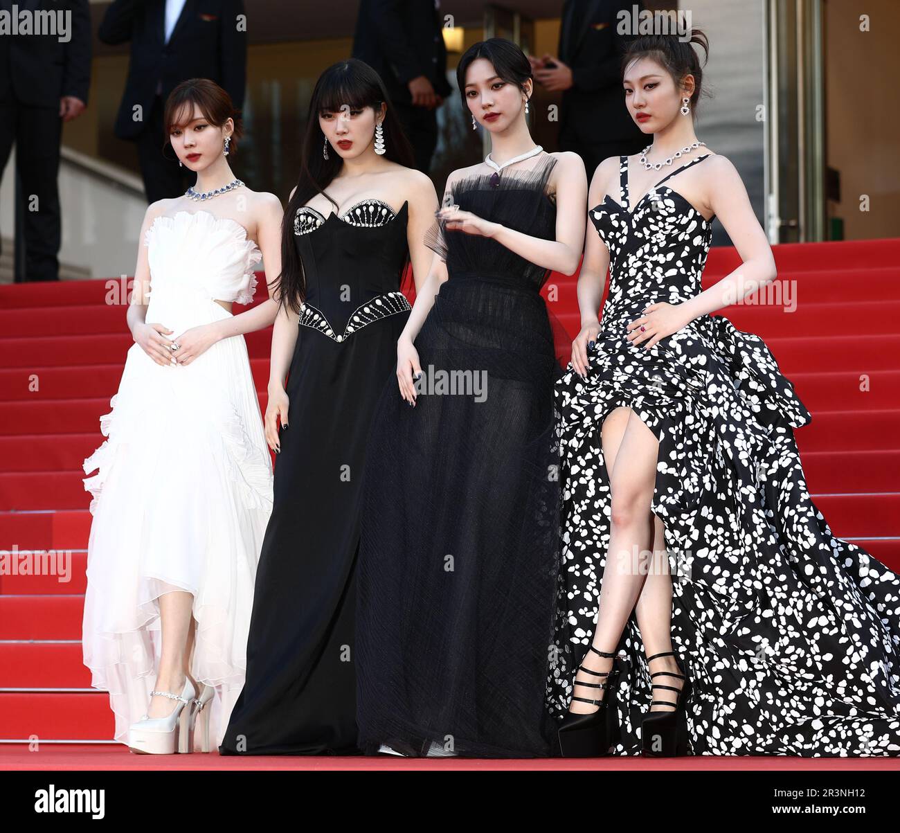 May 24, 2023, Cannes, Cote d'Azur, France: K-Pop sensations 3 KARINA, GISELLE, NING NING and ...