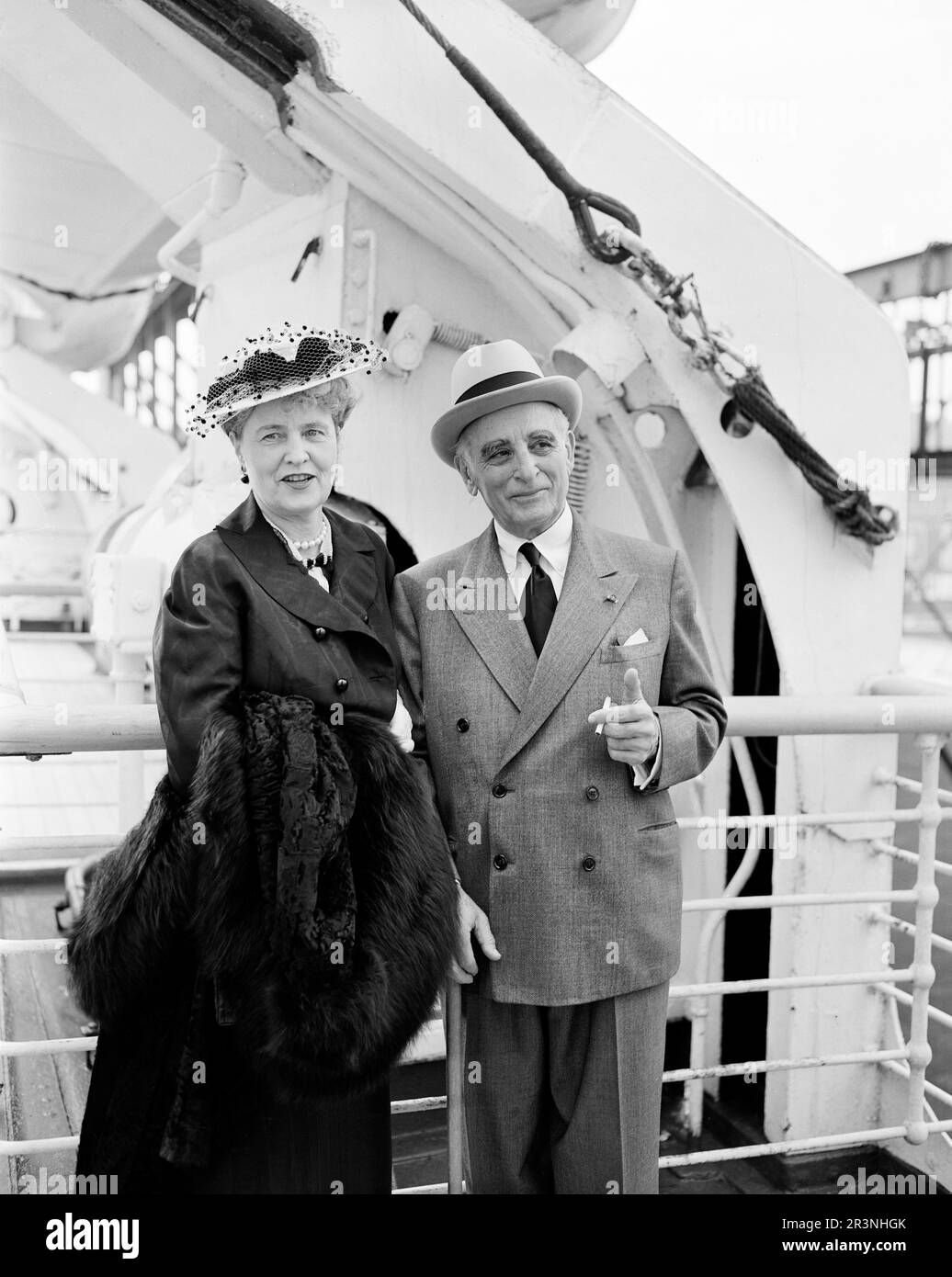 Joseph E. Davies, former U.S. ambassador to Russia, and his wife ...