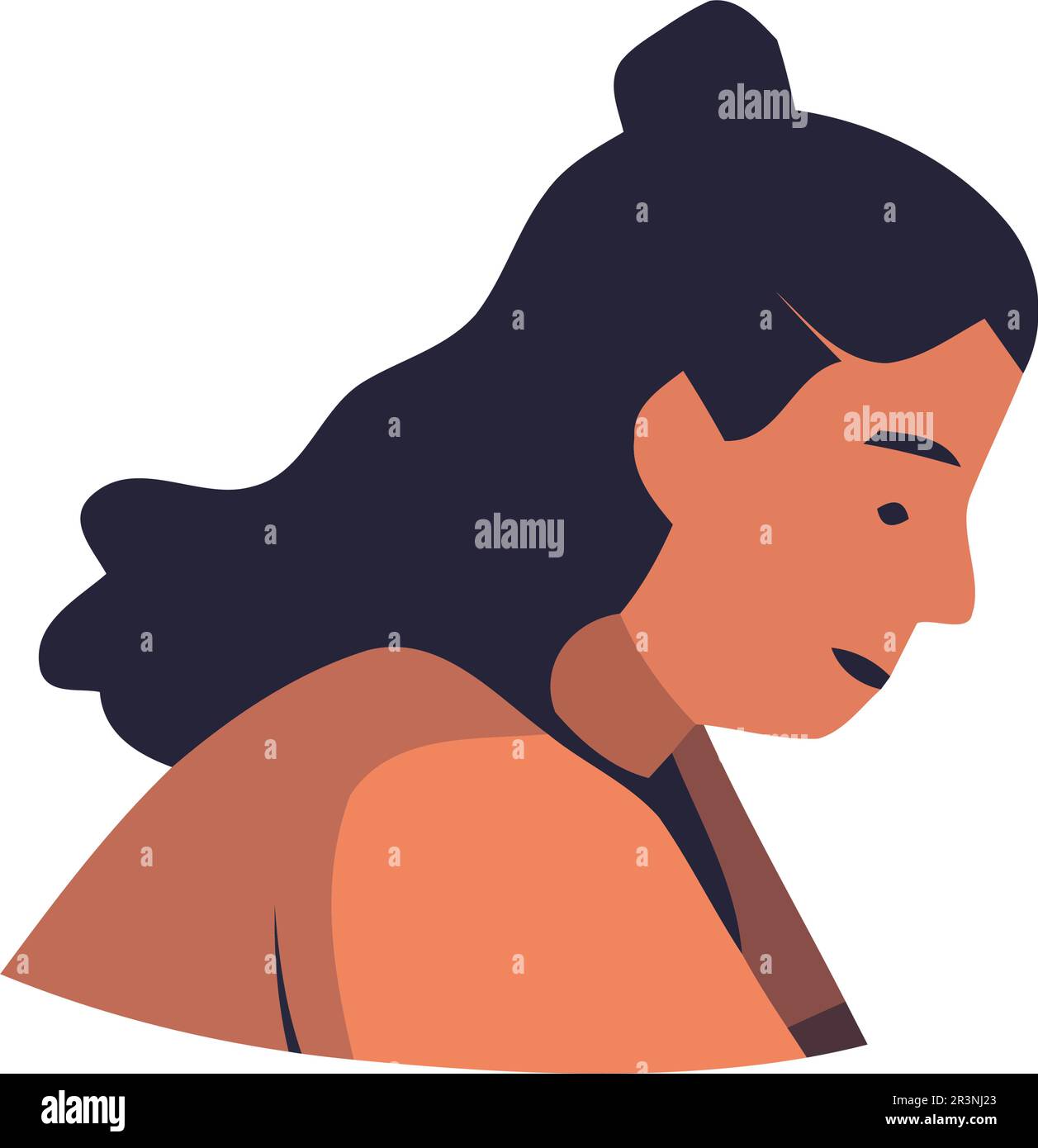 Vector cartoon icon of smiling woman Stock Vector Image & Art - Alamy