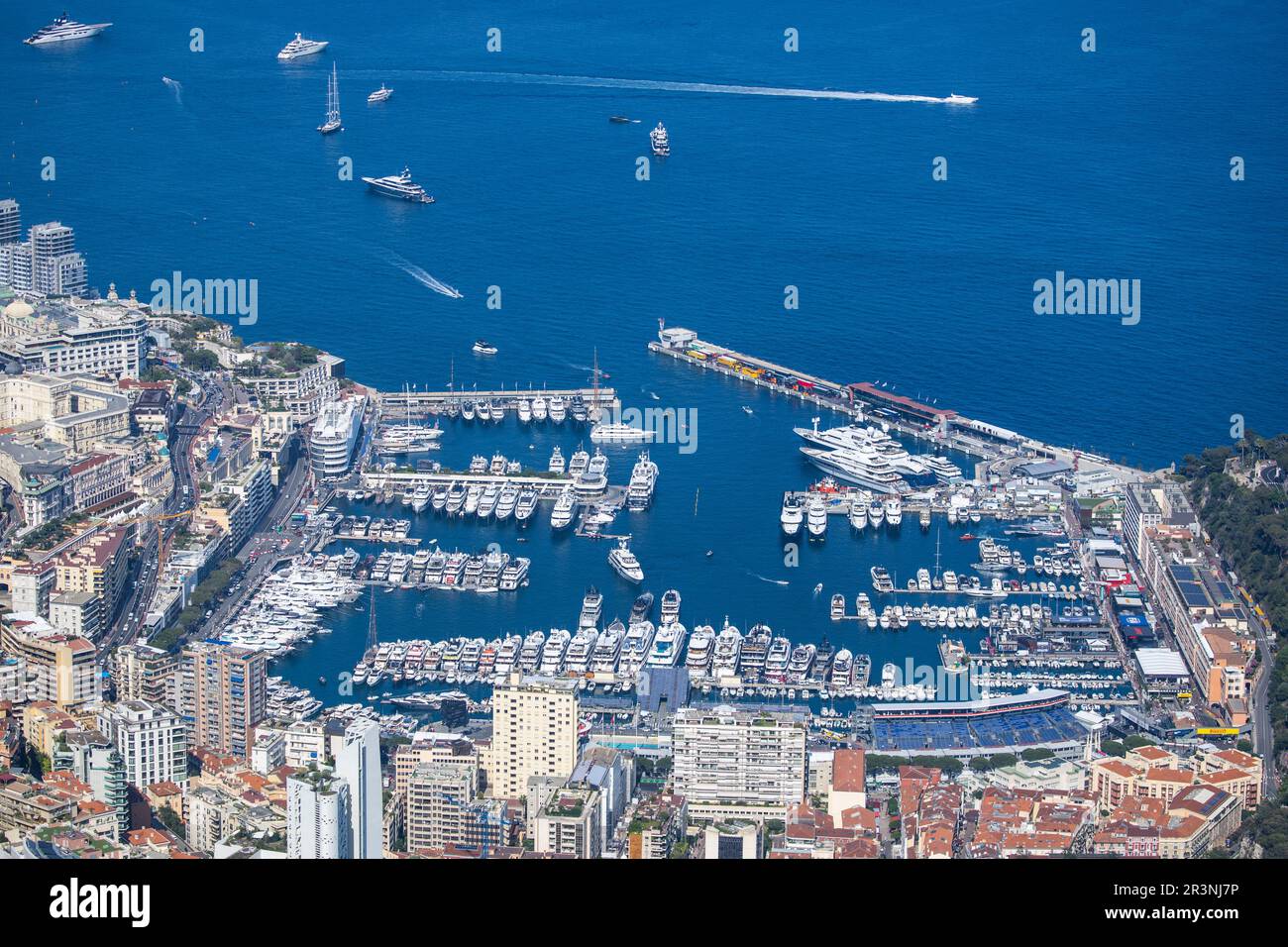 Illustration Monaco, Circuit during the Formula 1 Grand Prix de, Monaco ...